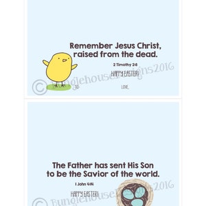 Easter Scripture Treat Bag Toppers | Cute Christian Easter Goody Bag ...