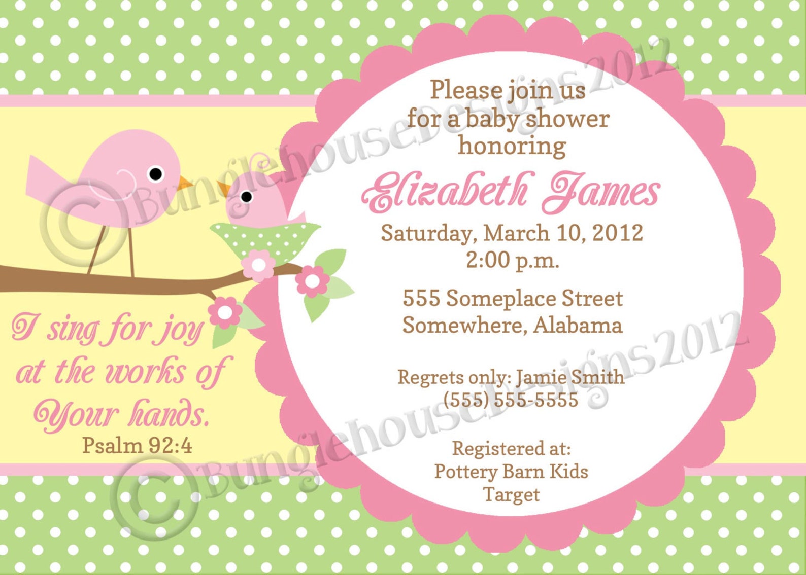 Baby Girl Shower Invitation Christian Religious Baby Shower - Etsy ...