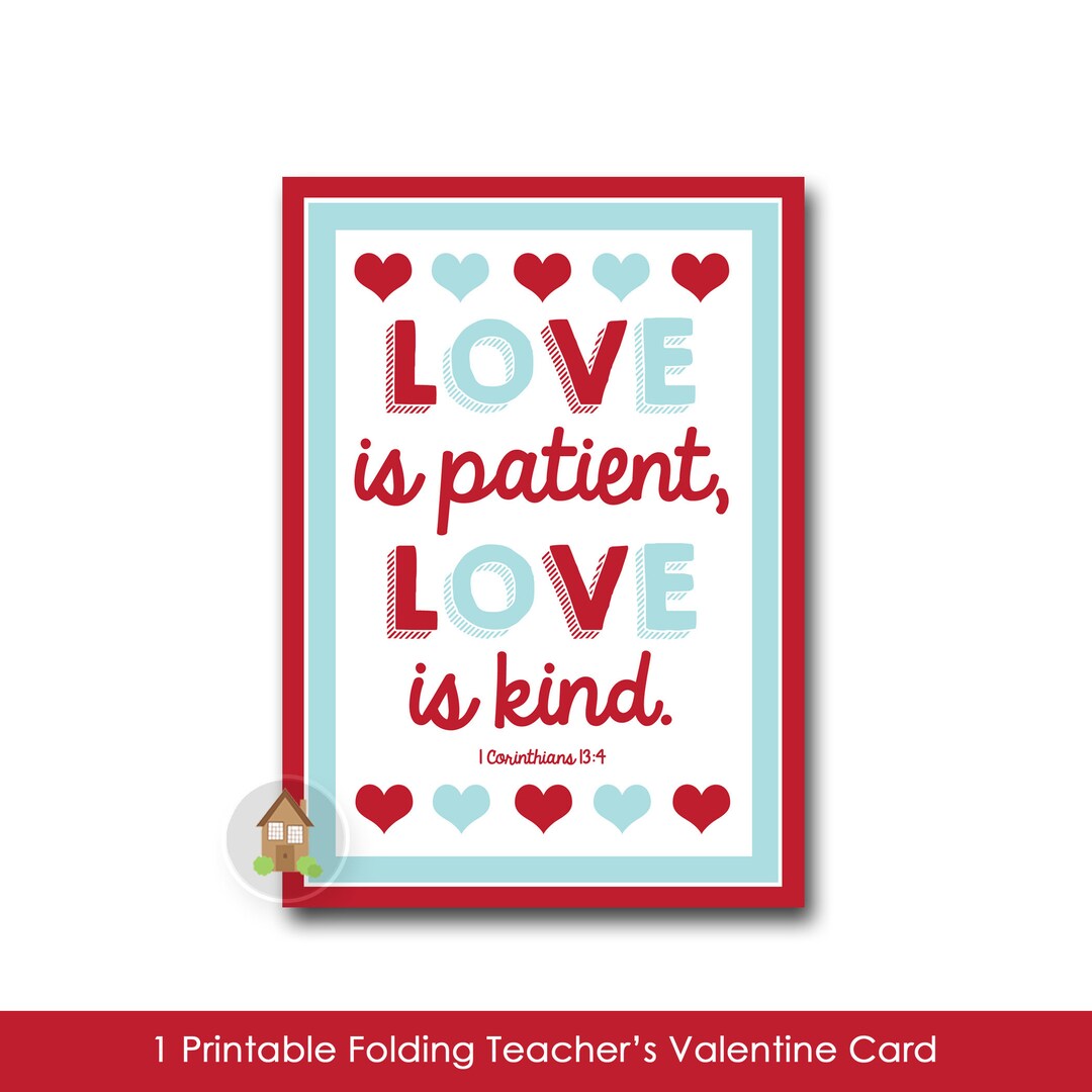 Download Now | Christian Valentine for Teacher | DIY PRINTABLE | Bible ...