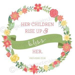 Mother's Day Printable | Bible Verse Wall Art | DIY PRINTABLE ...