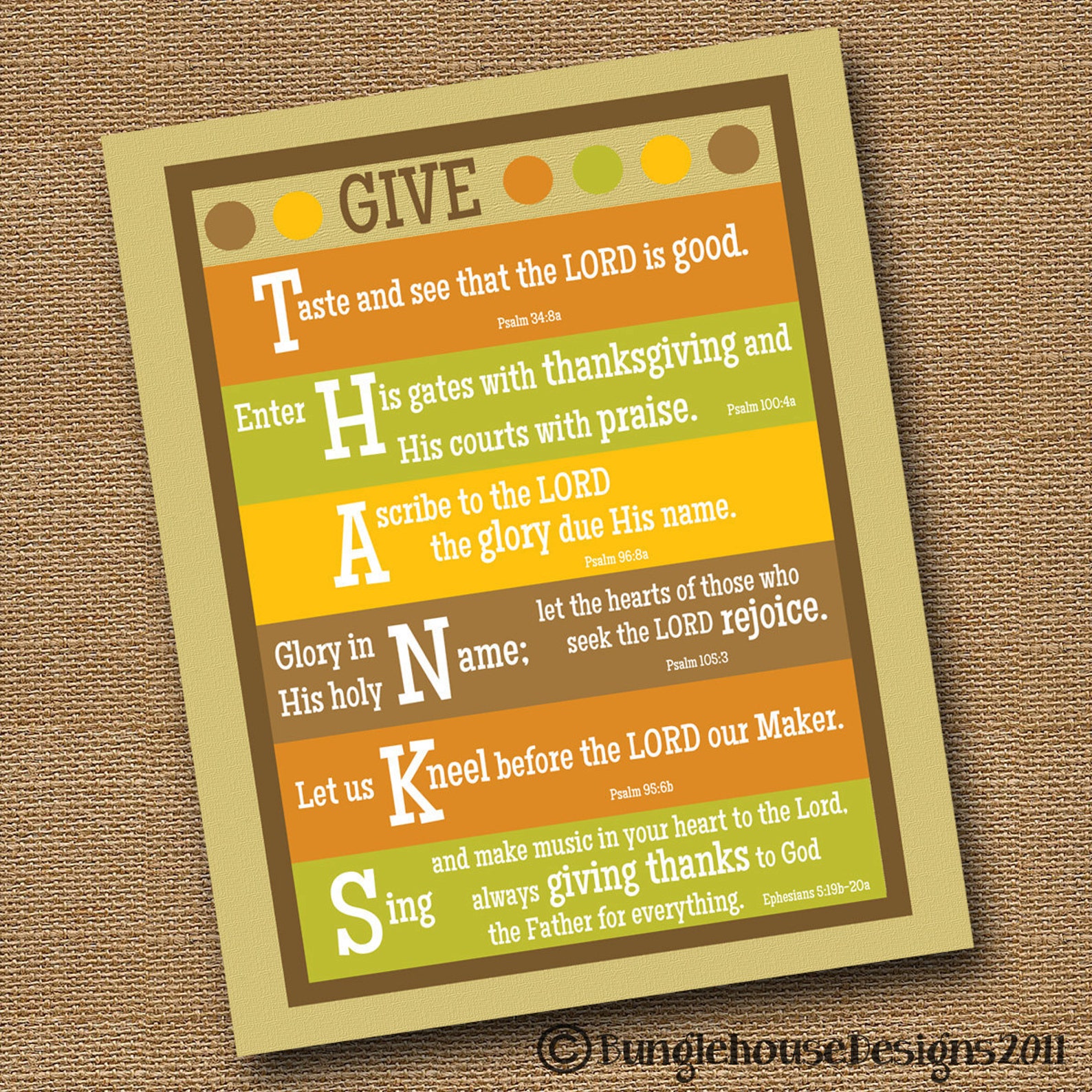 Give Thanks Printable Thanksgiving Wall Art | 8x10 Thanksgiving ...