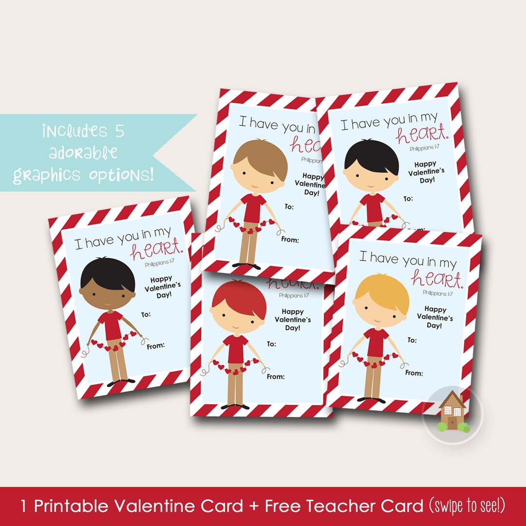 Valentines to Send to Family Members | Boys Printable Valentine ...