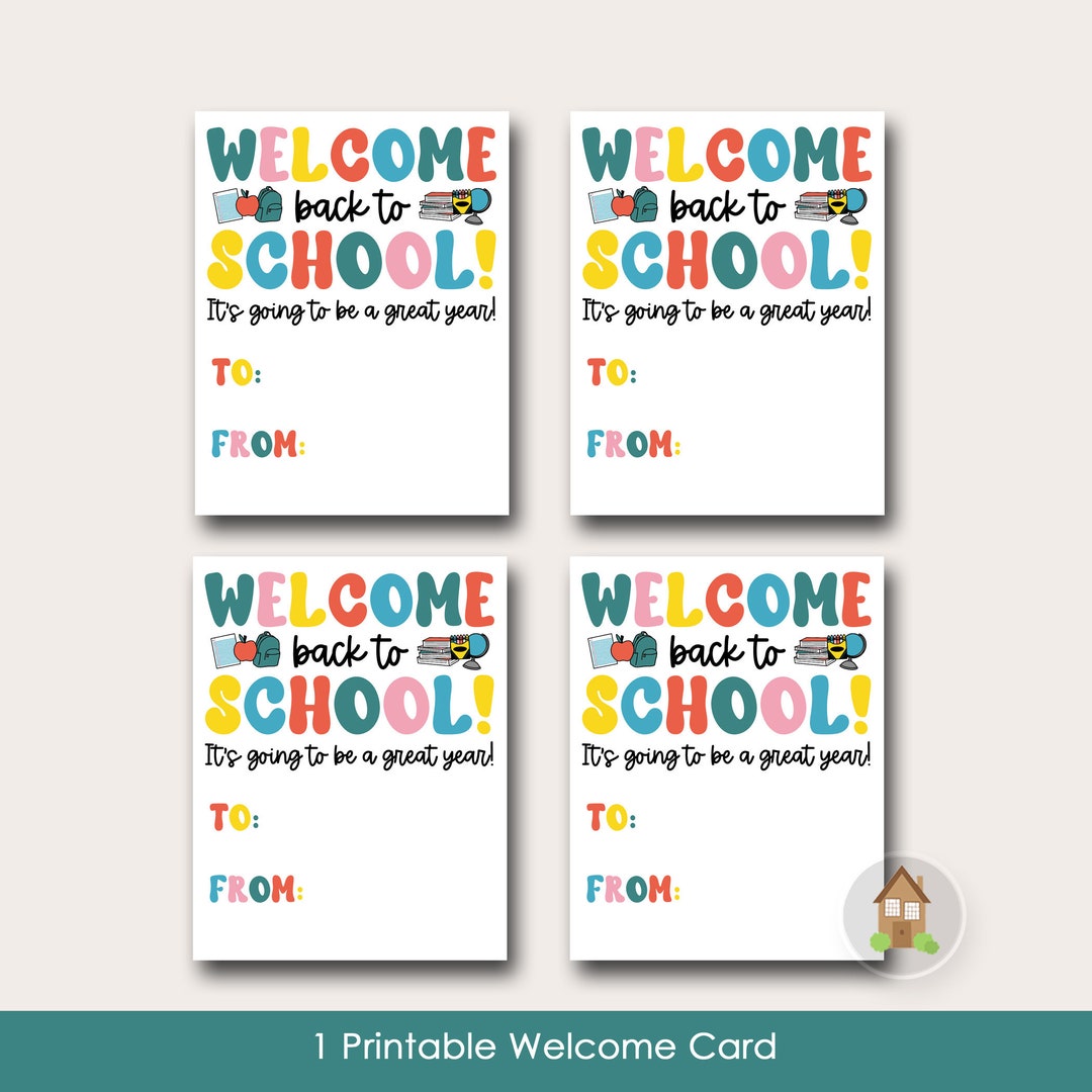 Welcome Card for Students | Teacher Welcome to Students | Classroom ...