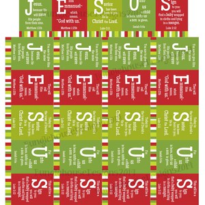 Printable Christmas Bookmark JESUS Scripture Bible Verse - Etsy