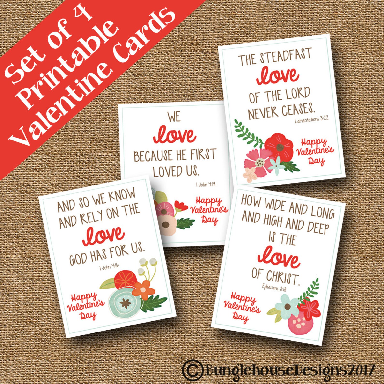 God's Love Valentines, Scripture, Bible Verse, Christian Cute Valentine ...
