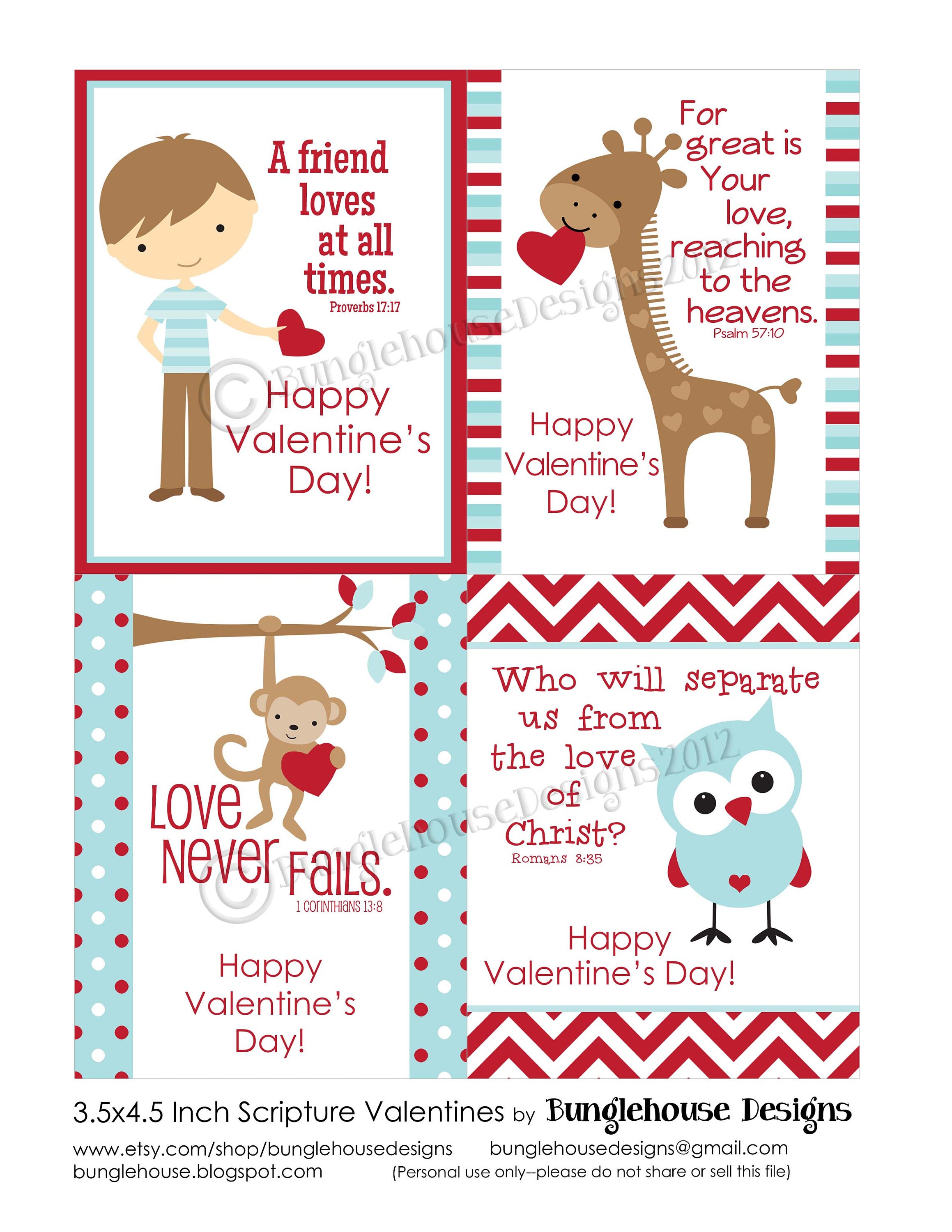 Kids Valentines DIY PRINTABLE Boys Classroom Valentines | Etsy