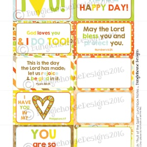 Christian Printable Lunchbox Notes | Scripture Lunch Box Notes | Bible ...