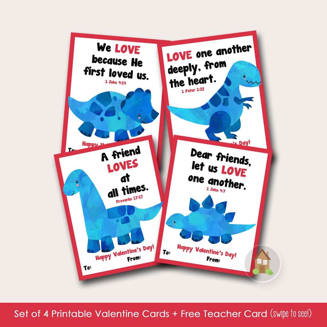 Dinosaur Valentines | Christian Valentine Cards | Scripture Valentines ...