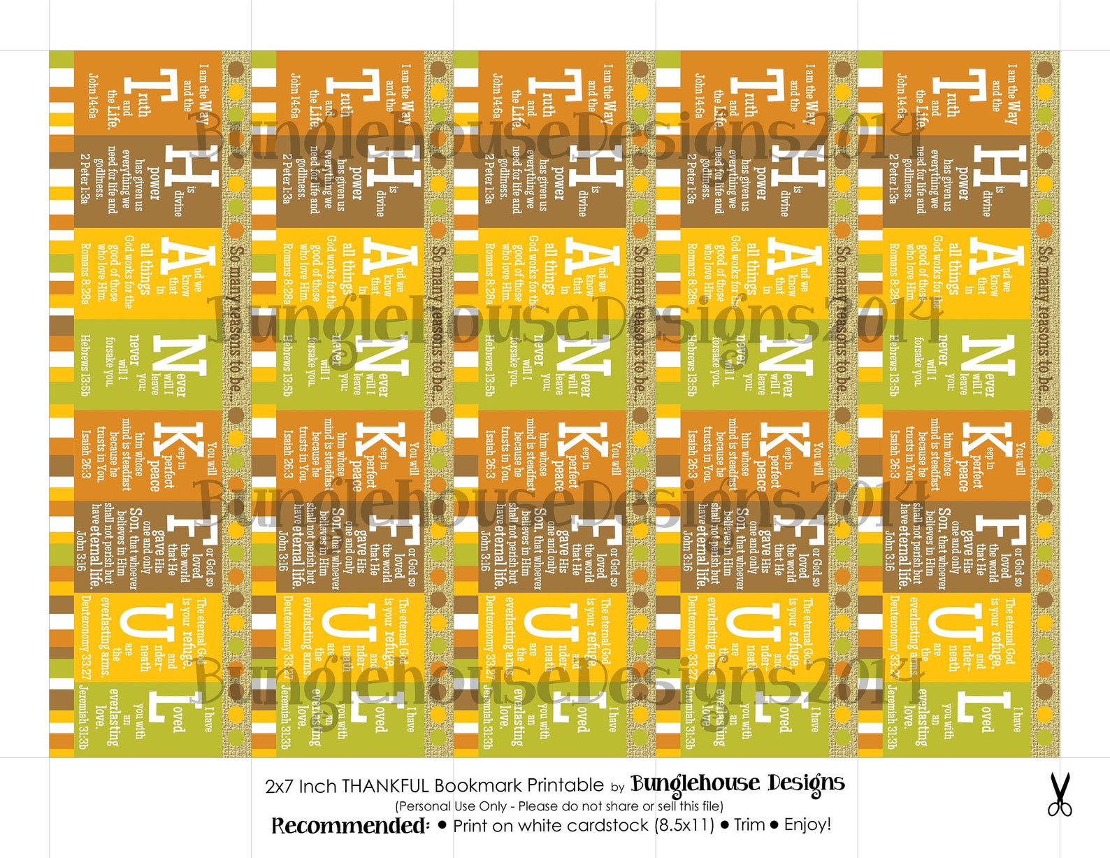Printable Thanksgiving Bookmark | so Many Reasons to Be Thankful ...