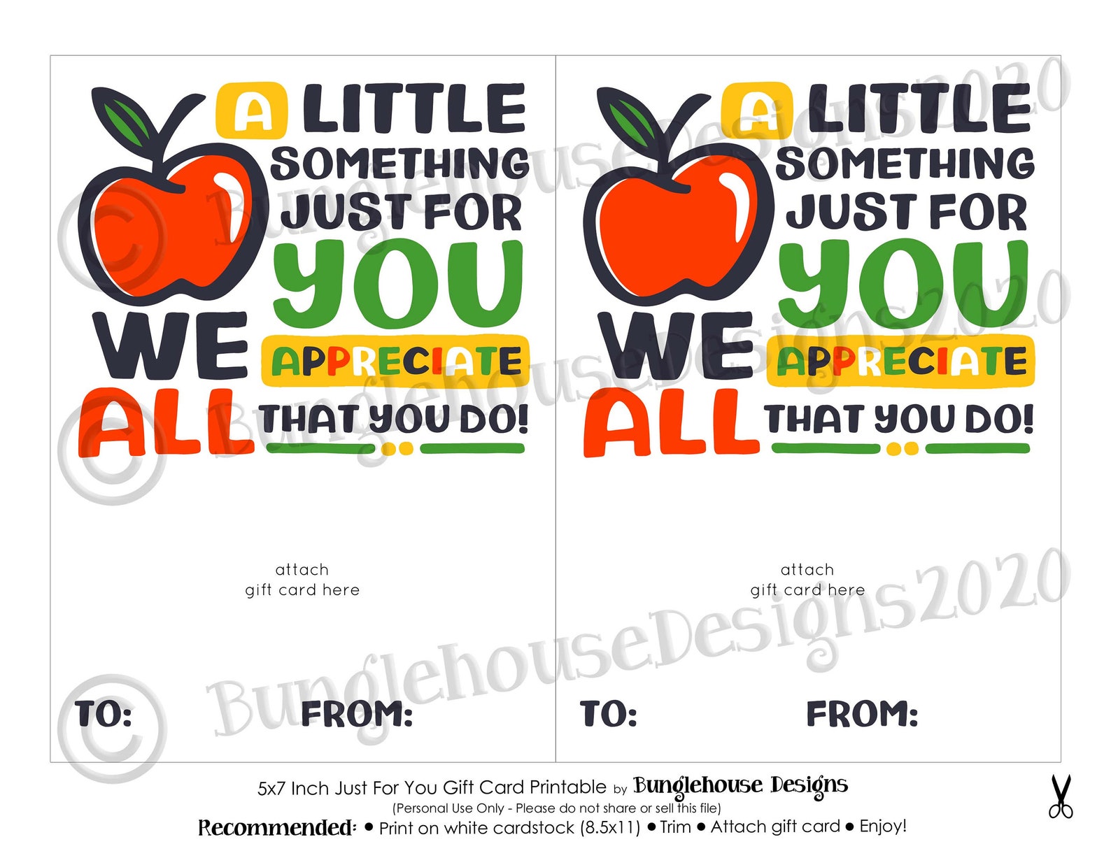 Teacher Appreciation Gift Card Holder End of the Year School - Etsy