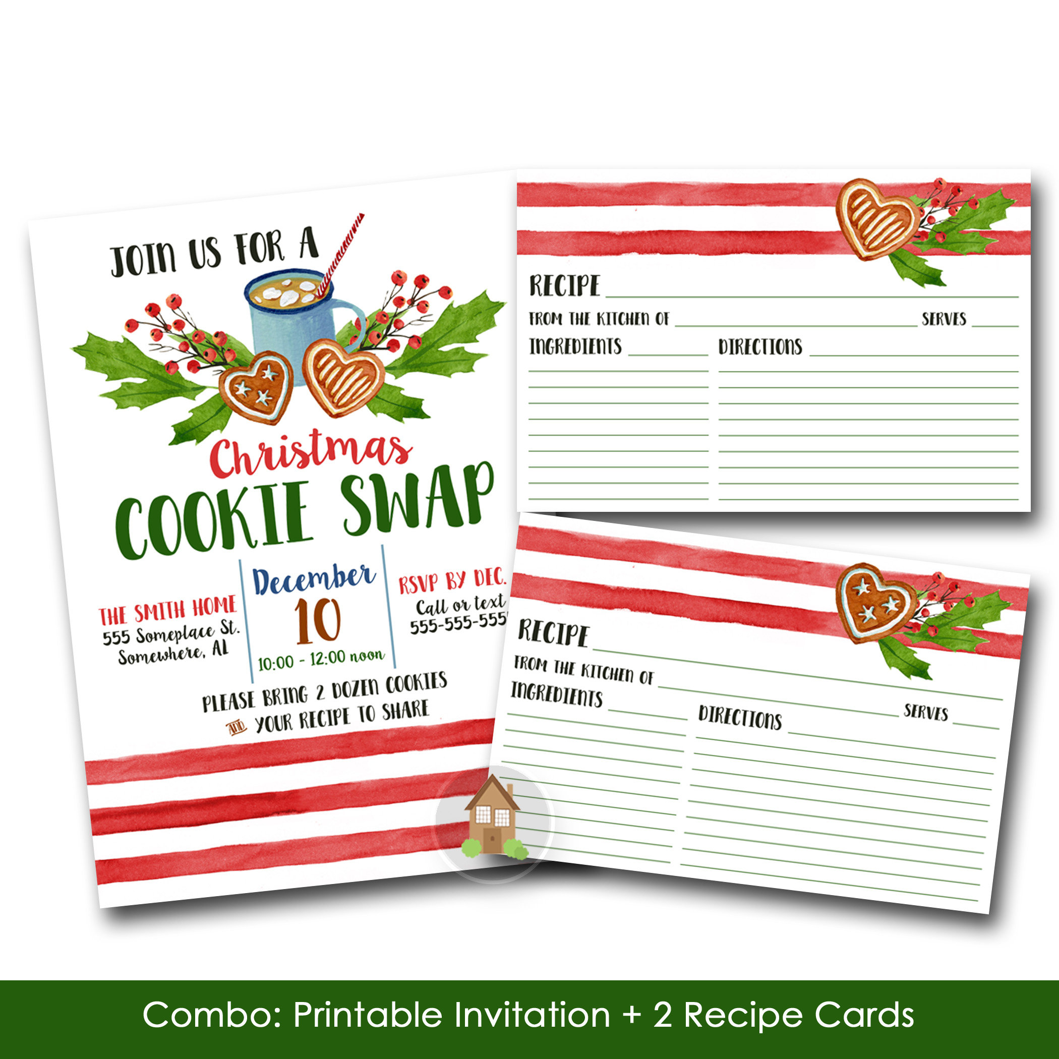 Cookie Swap Printable Invitation Template