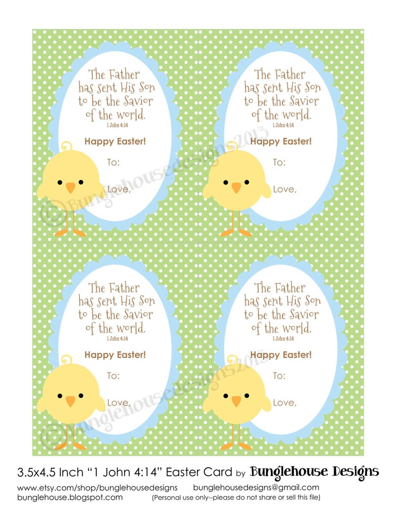 Kids Printable Easter Card Easter Chick Printable DIY | Etsy