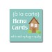 Made to Match MENU CARDS - Printable - Personalize and Coordinate With ...