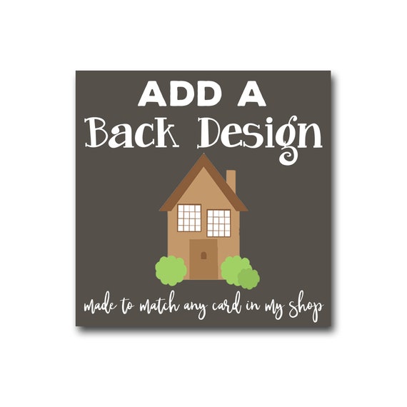 Add a Back Design to Any Card | Etsy