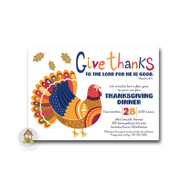 Thanksgiving Invitation - Etsy