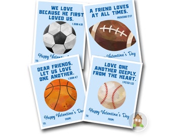 Football Valentine Cards | Etsy