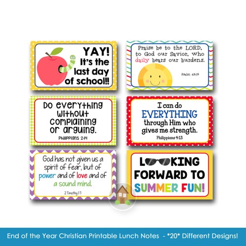 Back to School Lunch Box Notes Printable Lunchbox Notes for | Etsy