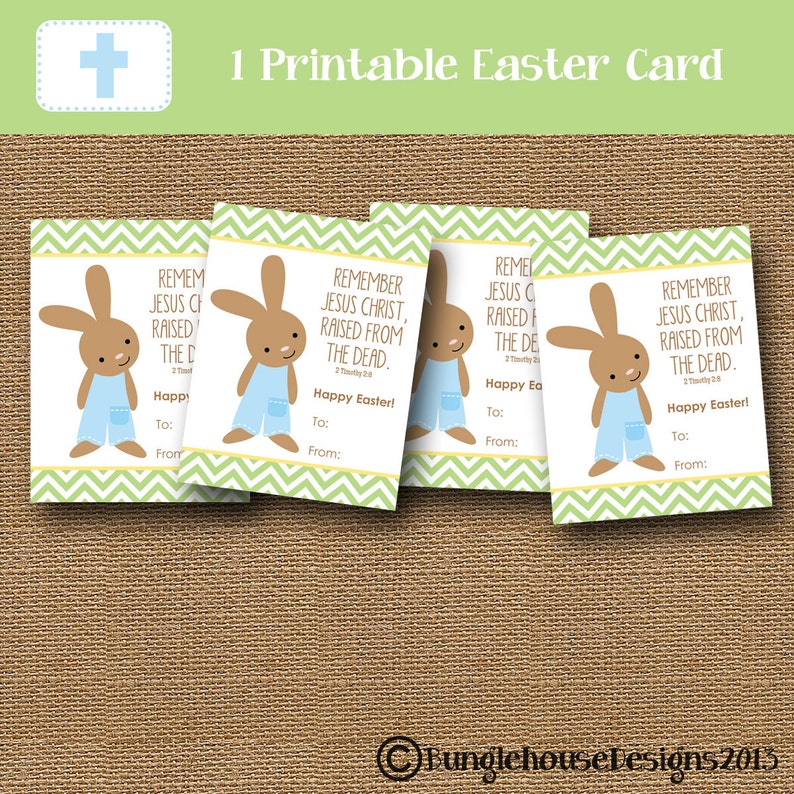 Printable Christian Easter Card for Children Religious - Etsy