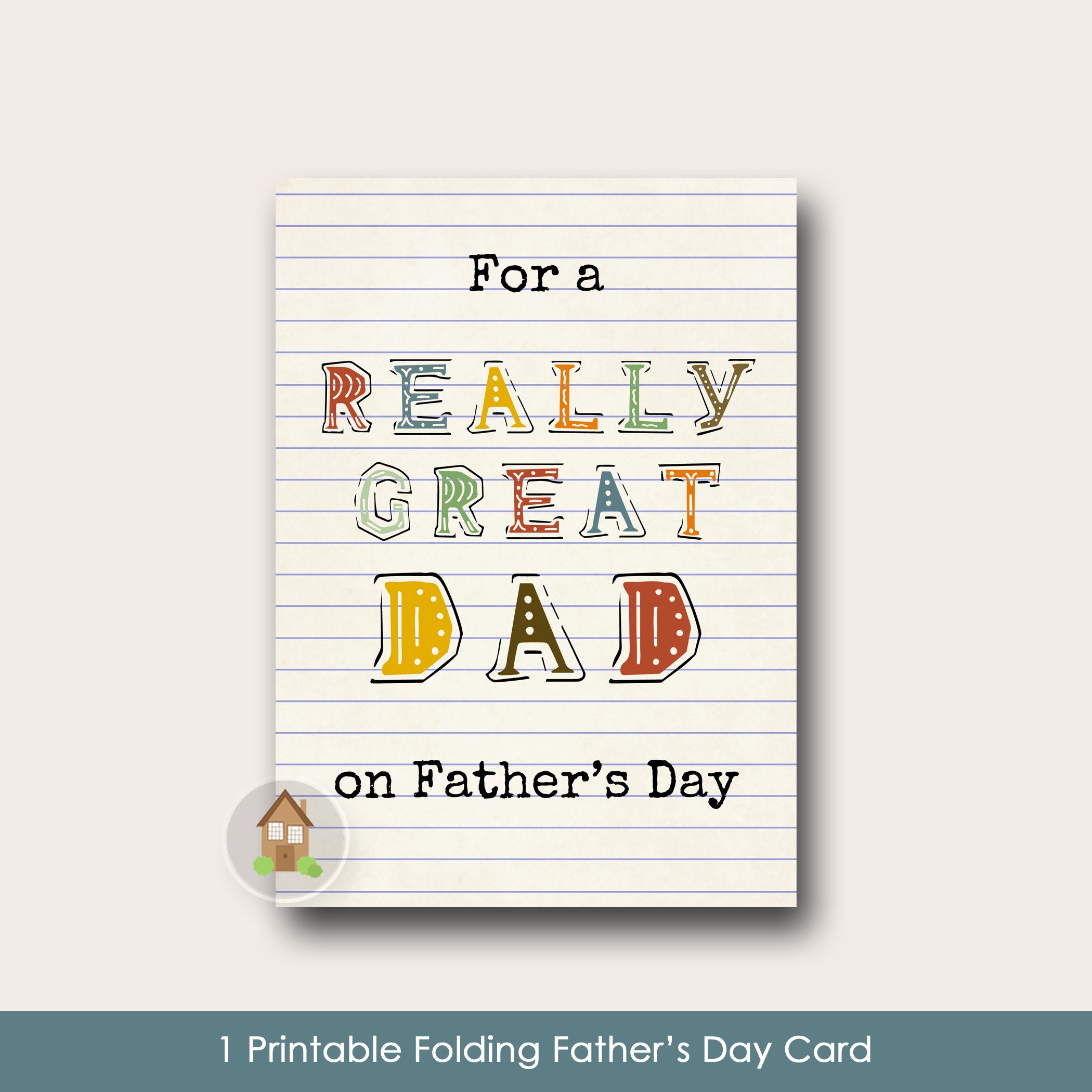Printable Father's Day Card | Proverbs 20:7 | the Righteous Man Walks ...
