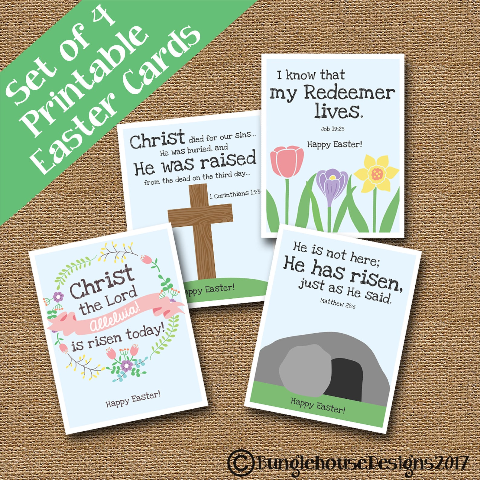 Kids Printable Christian Easter Cards | Religious, Bible Easter Cards ...