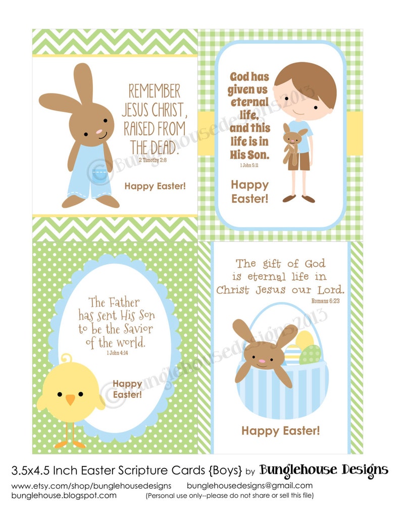 Children's Easter Cards | Printable Christian Easter Card | Kids Sunday ...