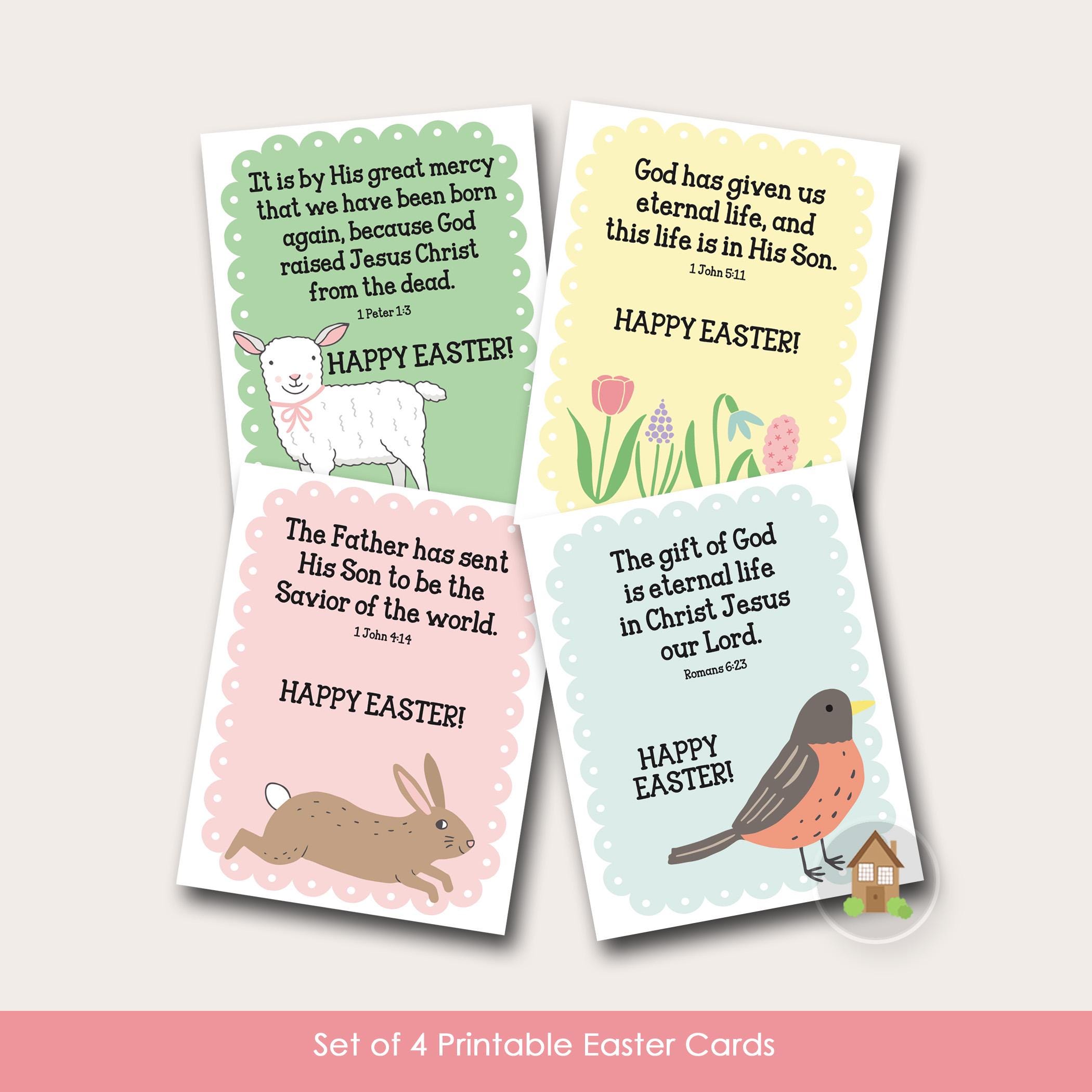 Christian Easter Cards With Scriptures | Religious, Bible Verse Easter ...