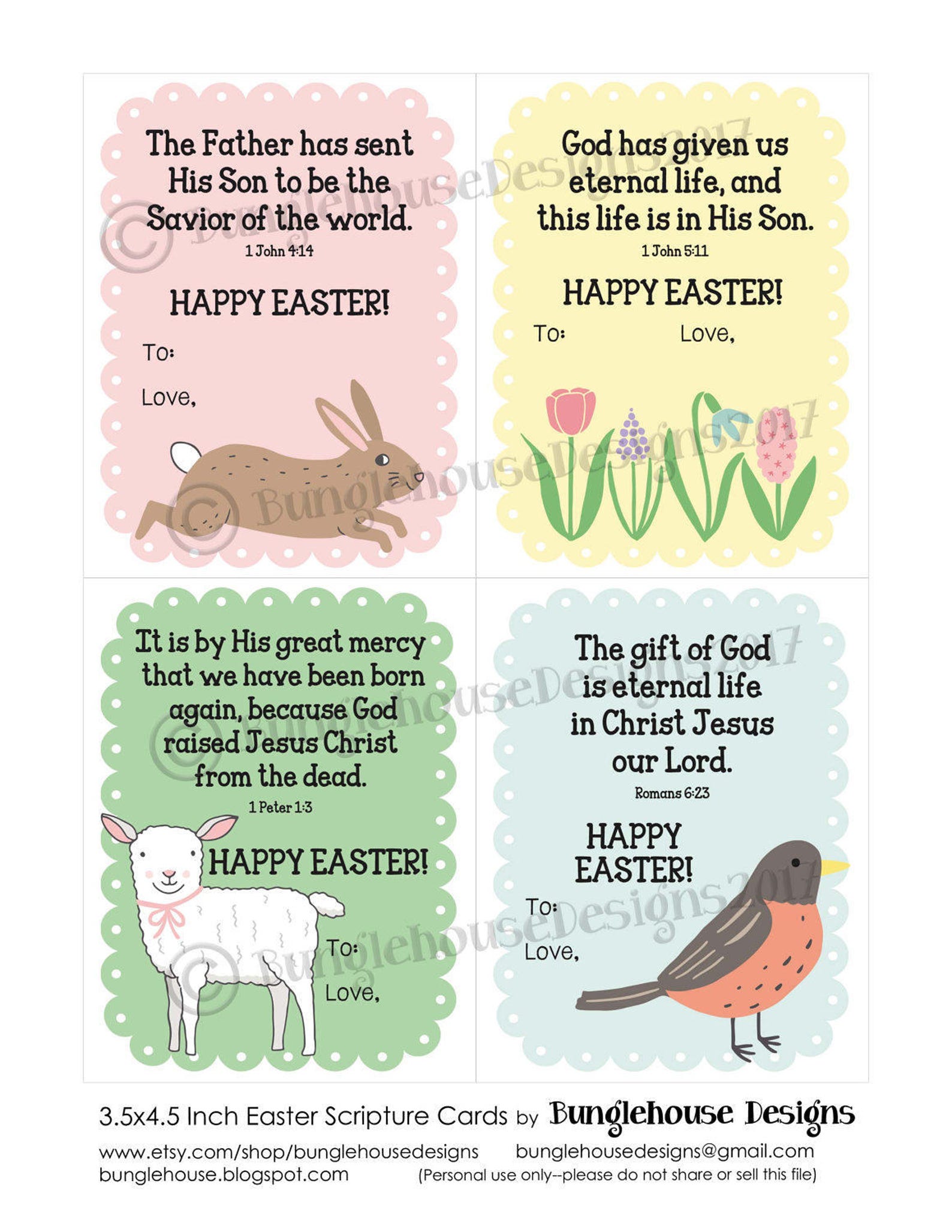 Christian Easter Cards With Scriptures | Religious, Bible Verse Easter ...