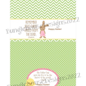 Cute Easter Scripture, Bible Verse Treat Toppers for Girls | Christian ...