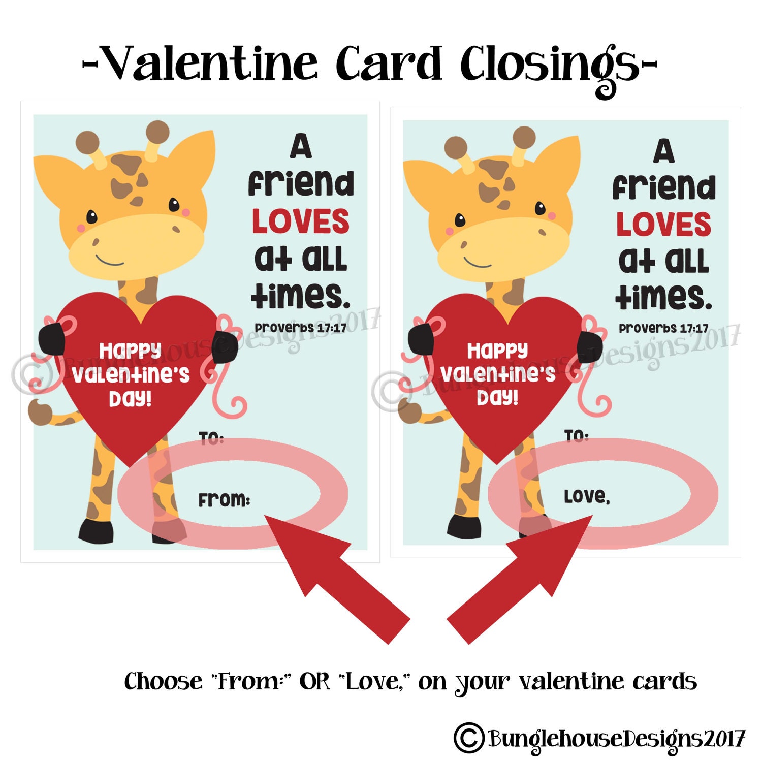 Preschool Valentines Safari Valentines DIY PRINTABLE | Etsy