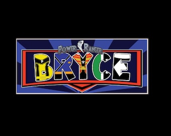 Power rangers banner | Etsy