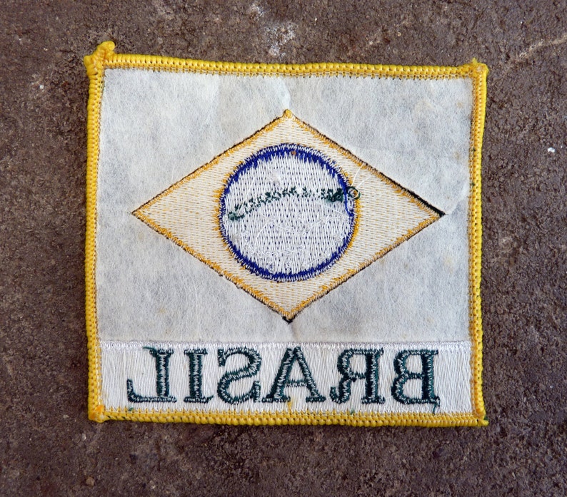 Ordem E Progresso Vintage Patch Featuring Brazilian Flag - Etsy