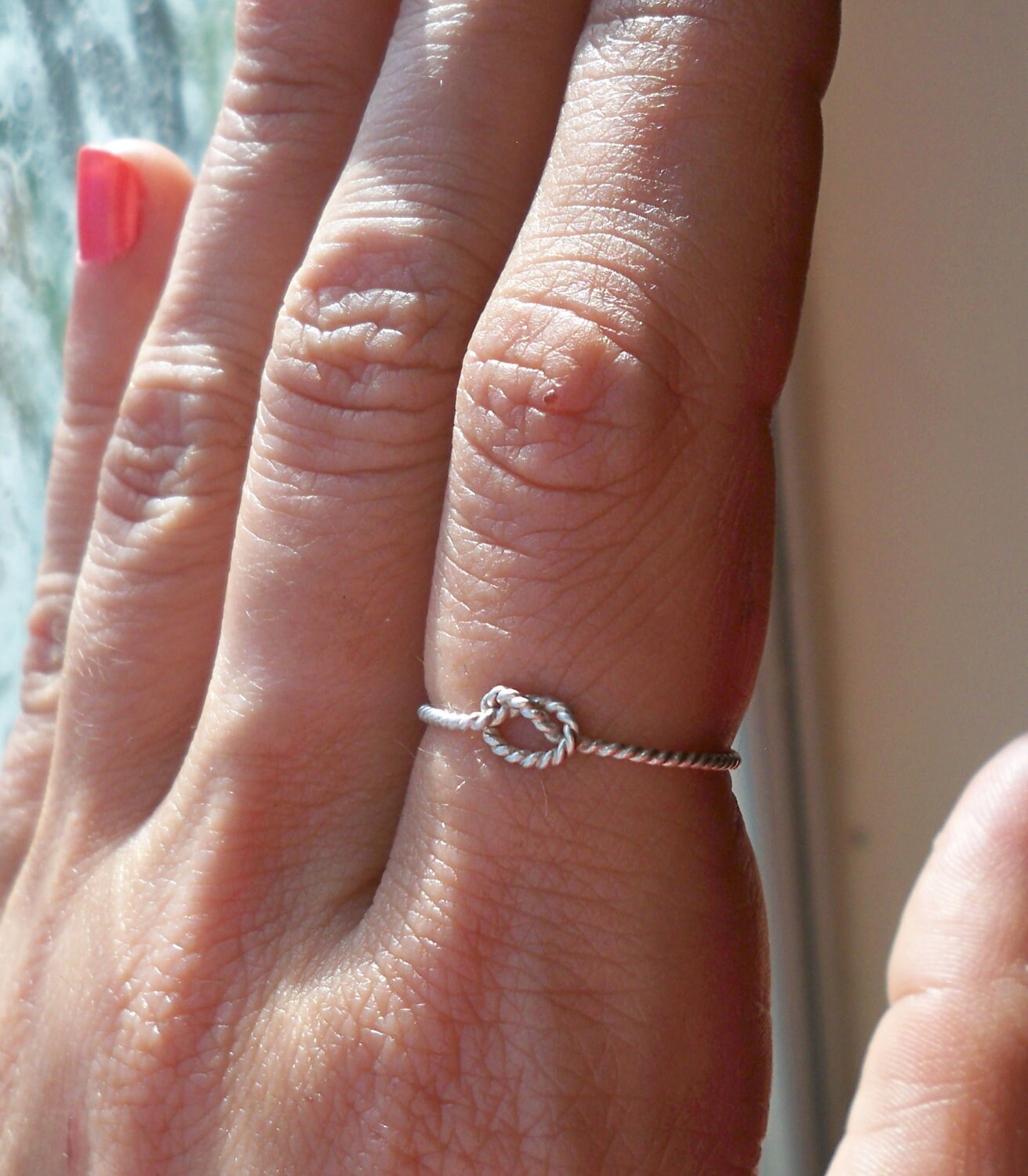 Sterling Silver Rope Knot Ring Tie the Knot Bridesmaid Gift - Etsy