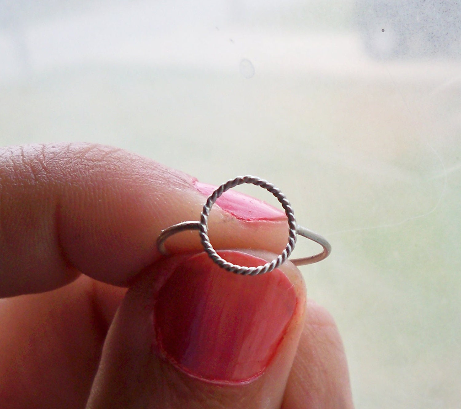 Sterling Silver Karma Ring With Rope Detail Eternity Ring - Etsy