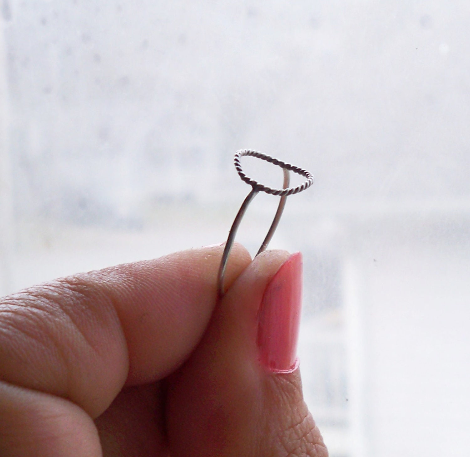 Sterling Silver Karma Ring With Rope Detail Eternity Ring - Etsy