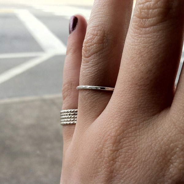 Silver Stacking Ring - Etsy