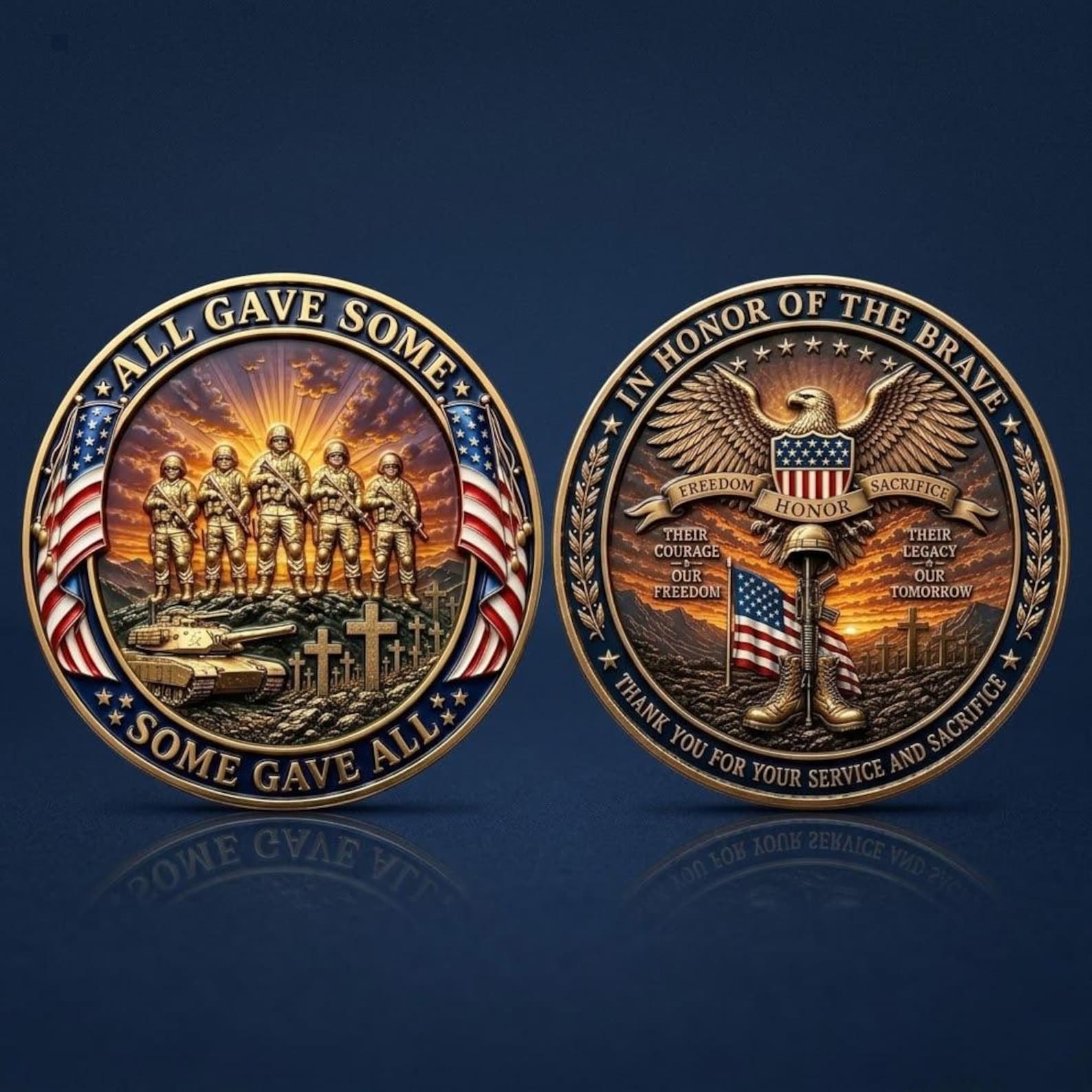 All Gave Some Honor Coin - Military Thank You for Your Service Gift ...