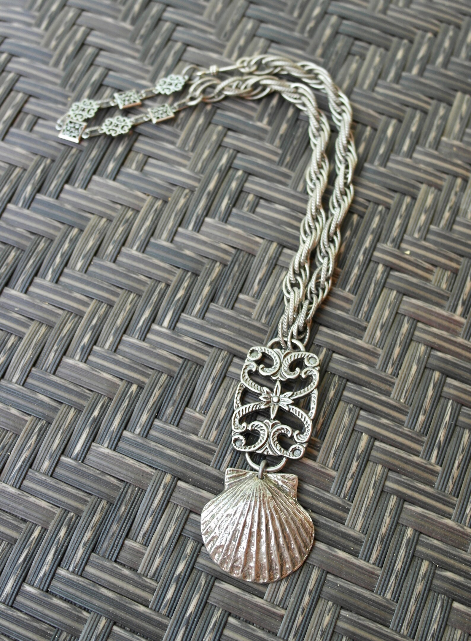 Shell Shield Necklace - Etsy