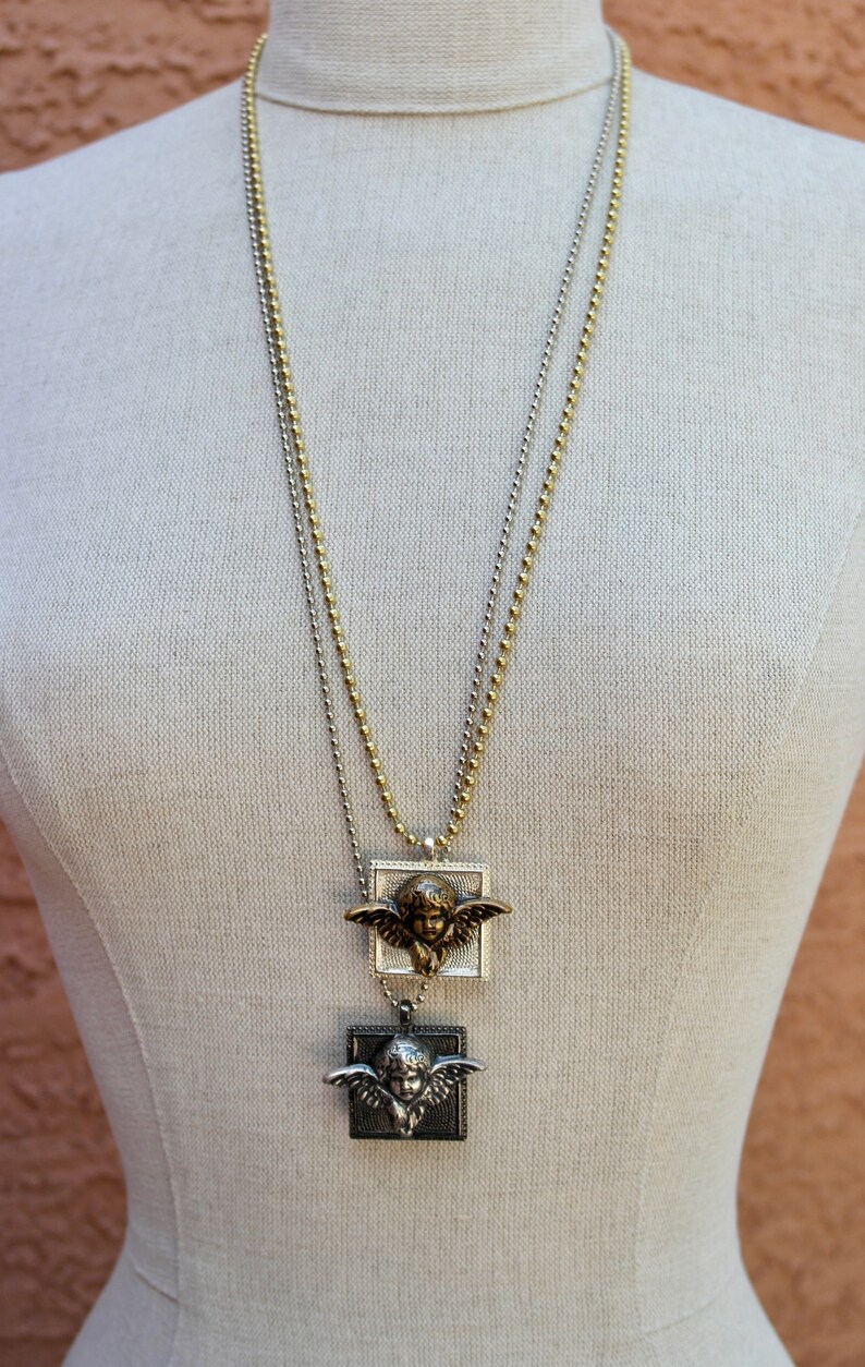 Angel Angel Ball Chain Necklaces - Etsy