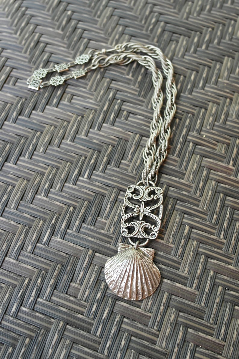 Shell Shield Necklace - Etsy