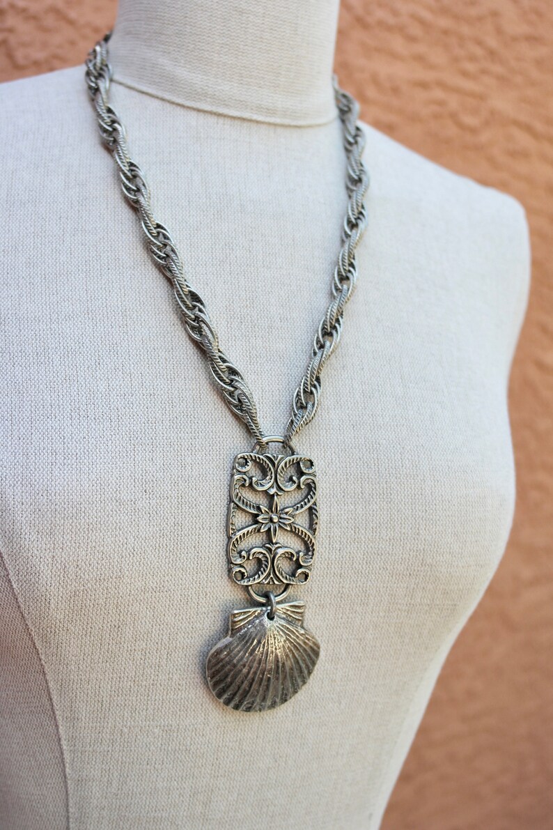 Shell Shield Necklace - Etsy