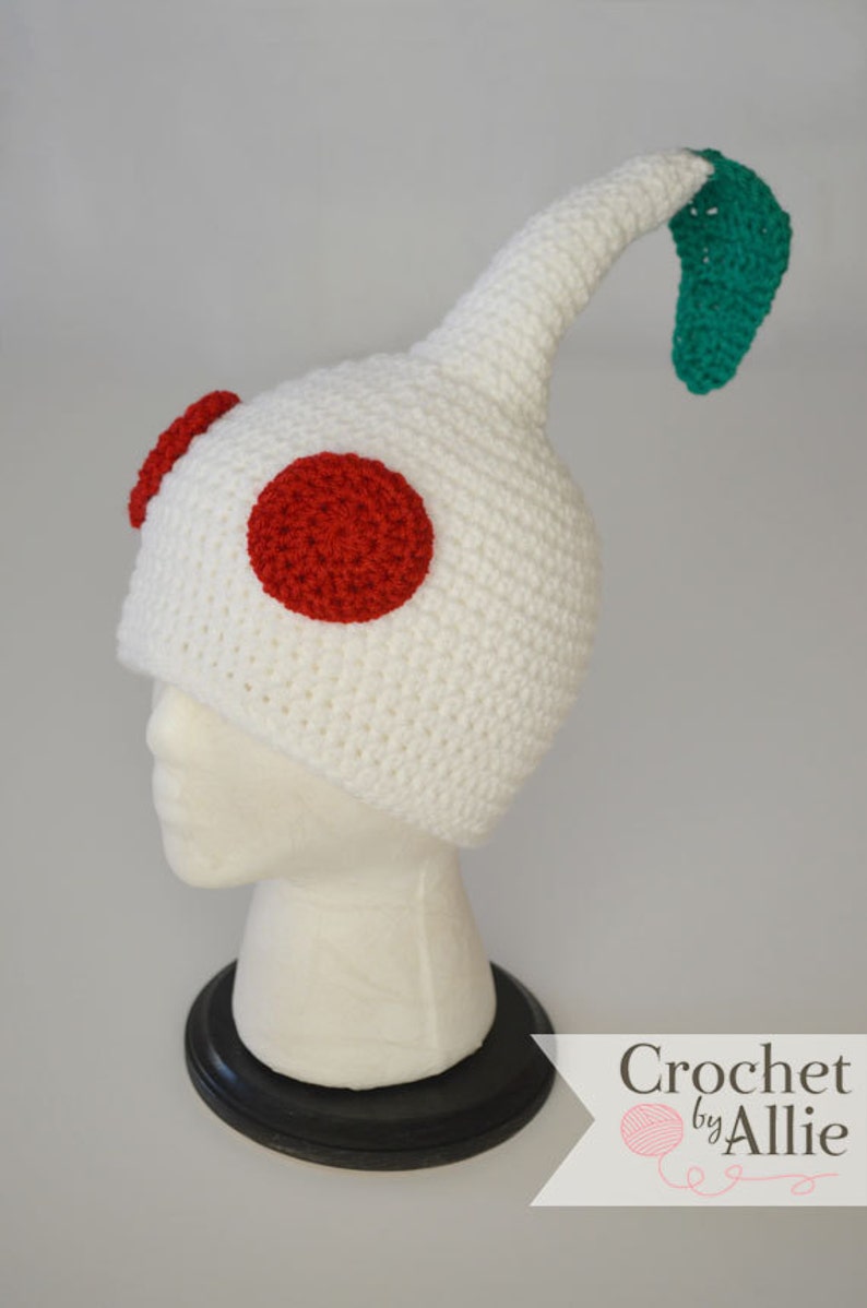White Pikmin Hat 2T Adult Crochet by Allie | Etsy