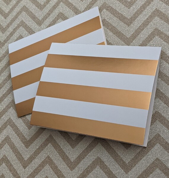 Copper Foil Cards set of 2 - Etsy
