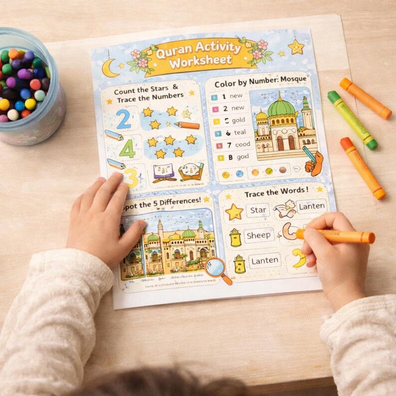 Islamic Kids Quran Stories Activity Book | Printable Learning Bundle ...