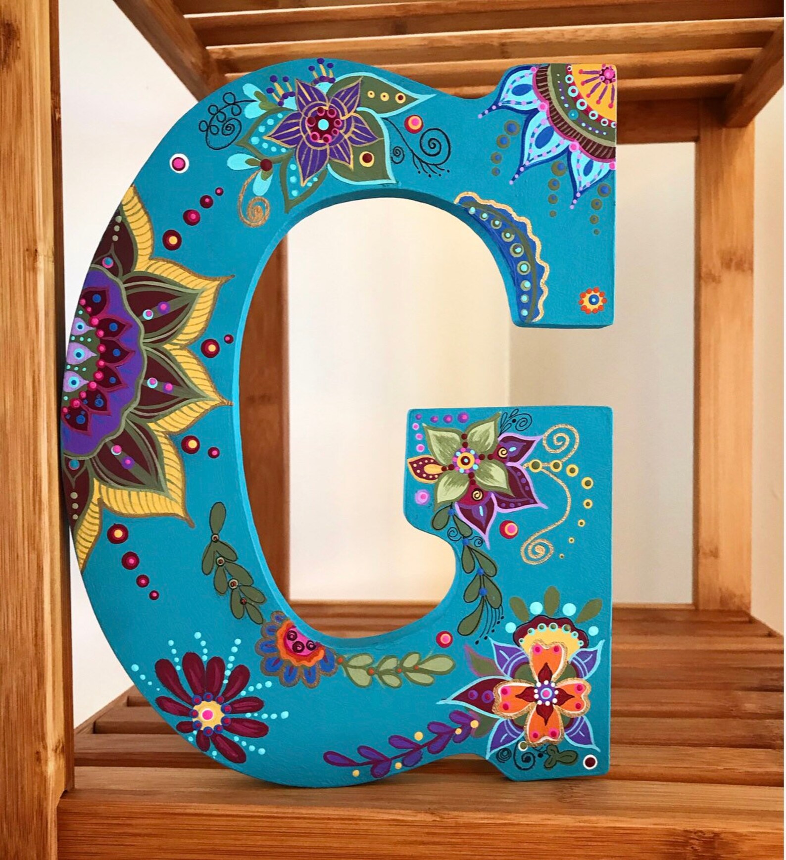Made to Order Handpainted Boho Letters and Symbols - Etsy