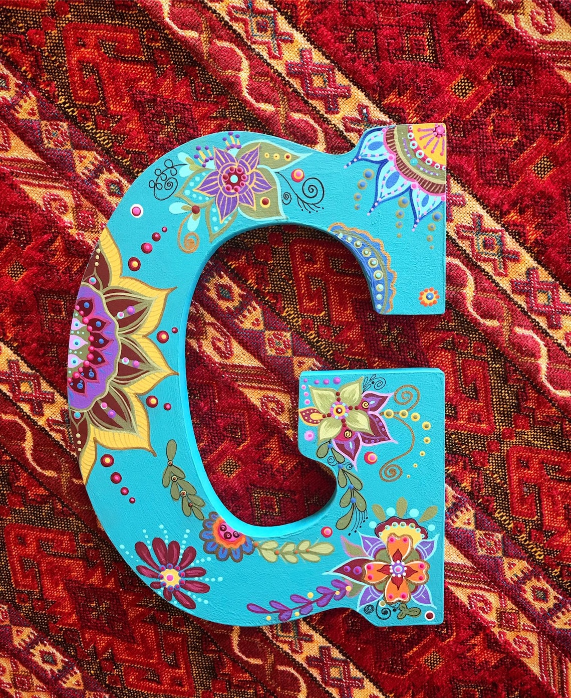 Made To Order BoHo Handpainted Letters | Etsy