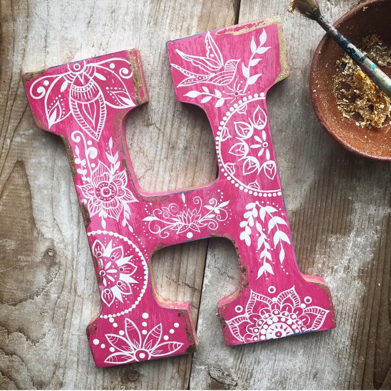 Boho Colorful Letters - Etsy