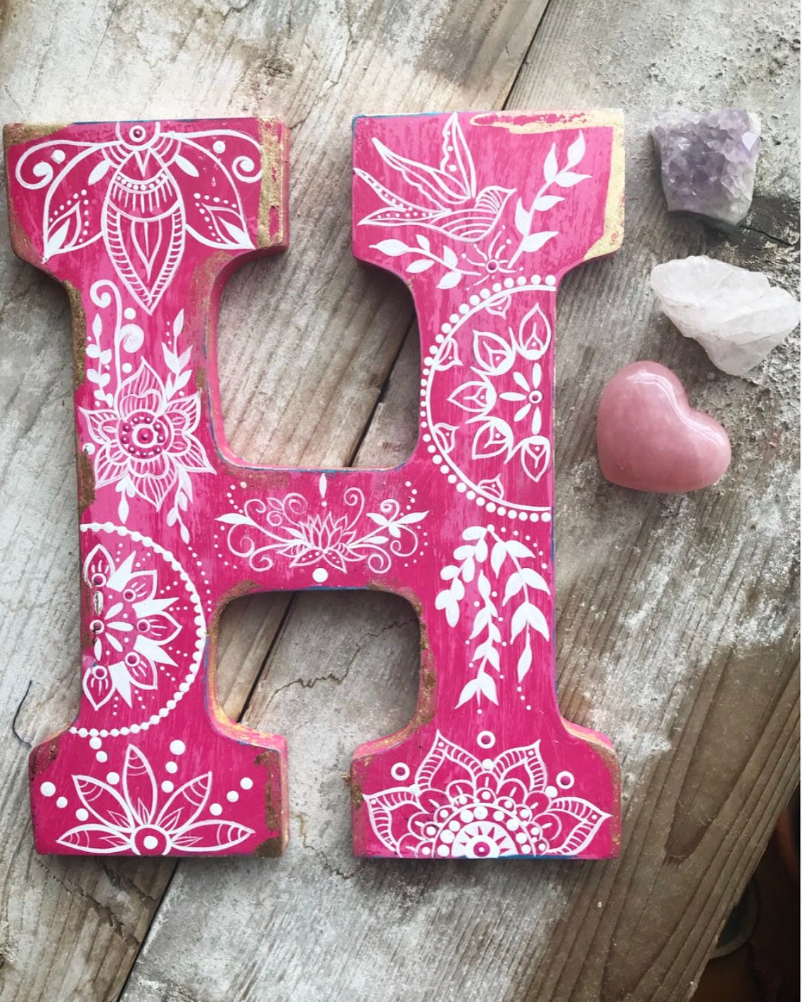 Boho Colorful Letters - Etsy