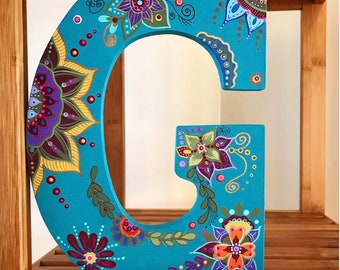Made to Order Handpainted Boho Letters and Symbols - Etsy