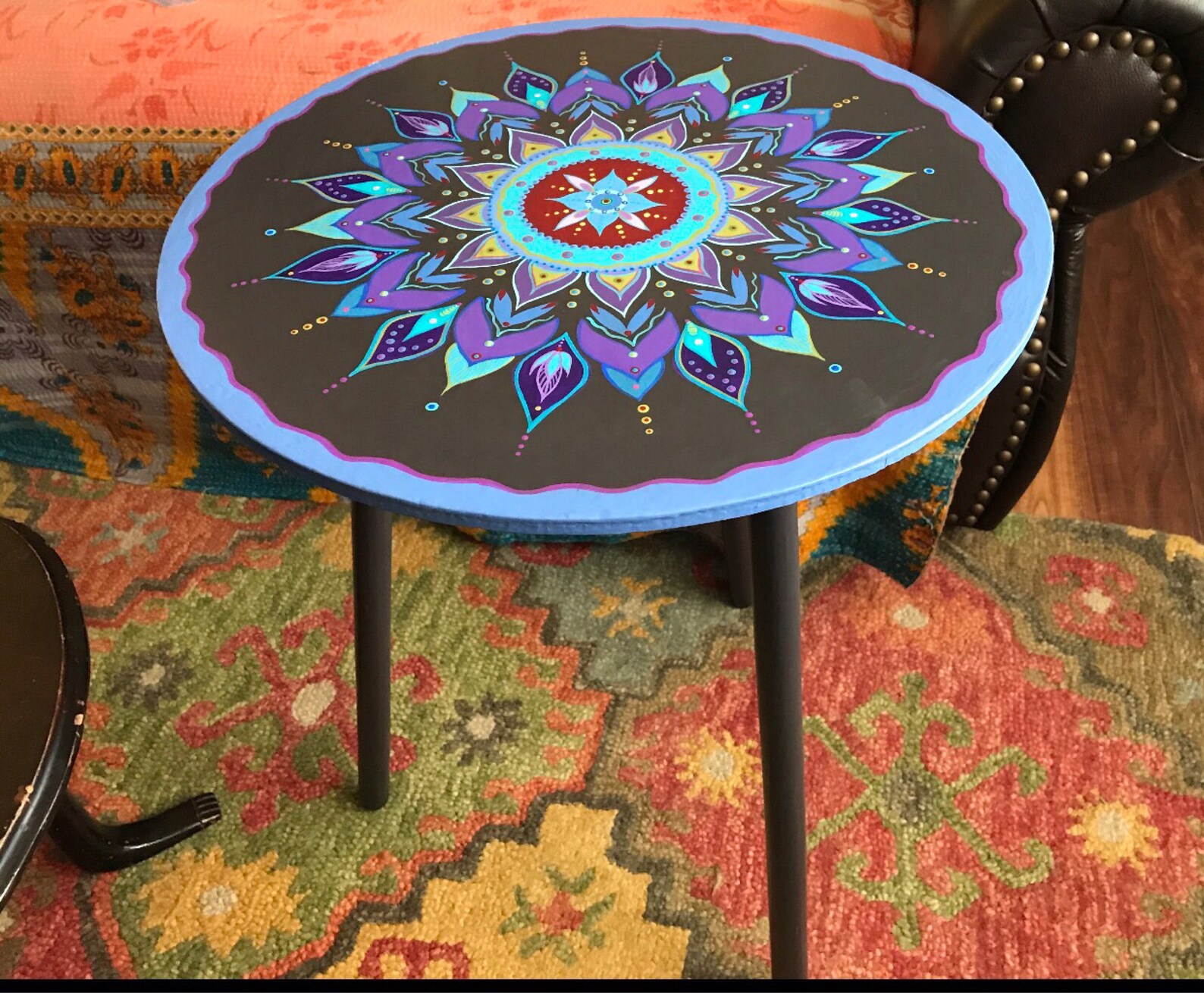 Made to Order Mandala Accent Table | Etsy