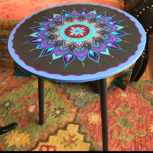 Made to Order Mandala Accent Table - Etsy